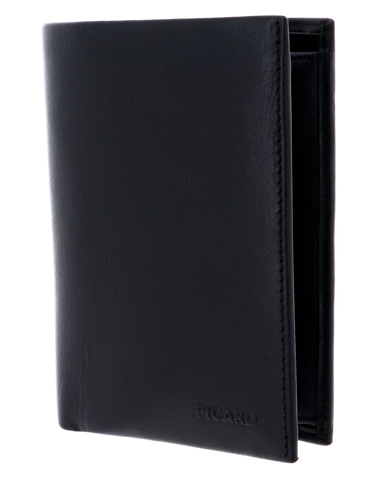 PICARD Apache Vertical Trifold Wallet Black | modeherz