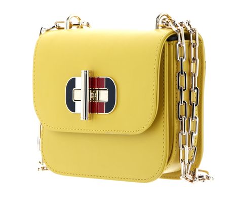 TOMMY HILFIGER Turnlock Mini Crossover Vivid Yellow