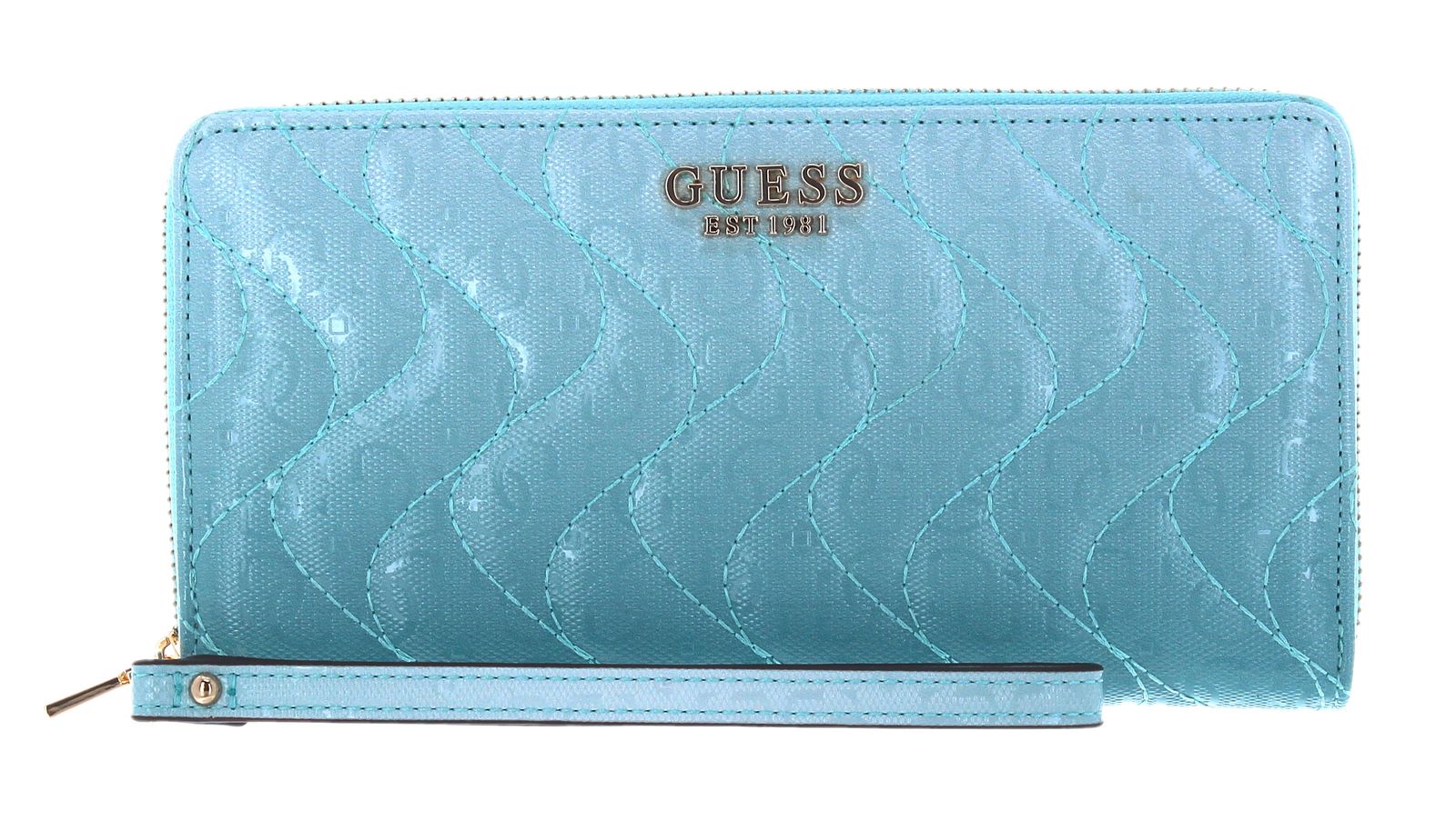 GUESS Cheque Organizer Aqua Multi Ombre | Buy bags, purses ...