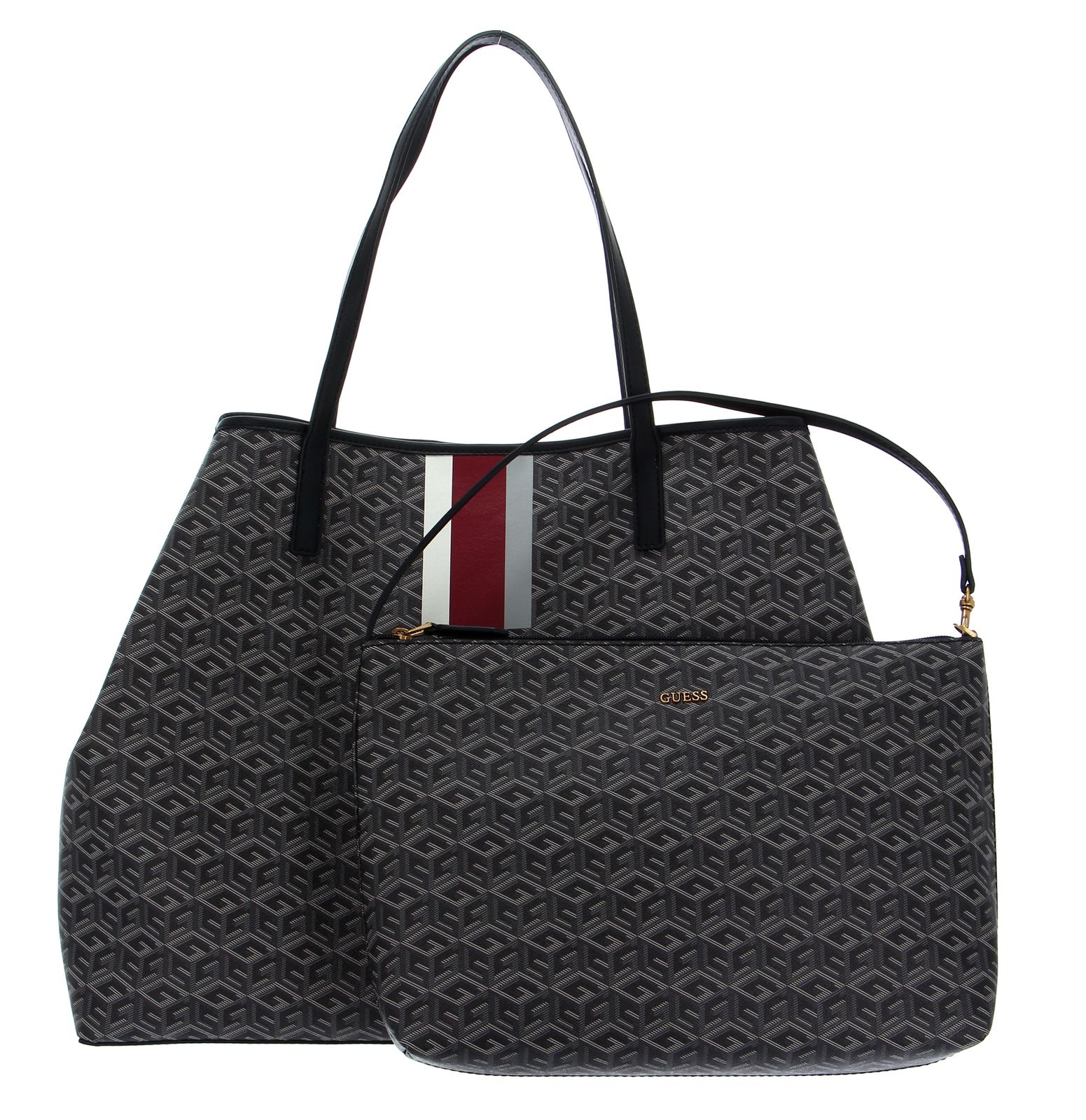 GUESS shopper bag Vikky Extra Large Tote Charcoal Logo | Buy bags ...