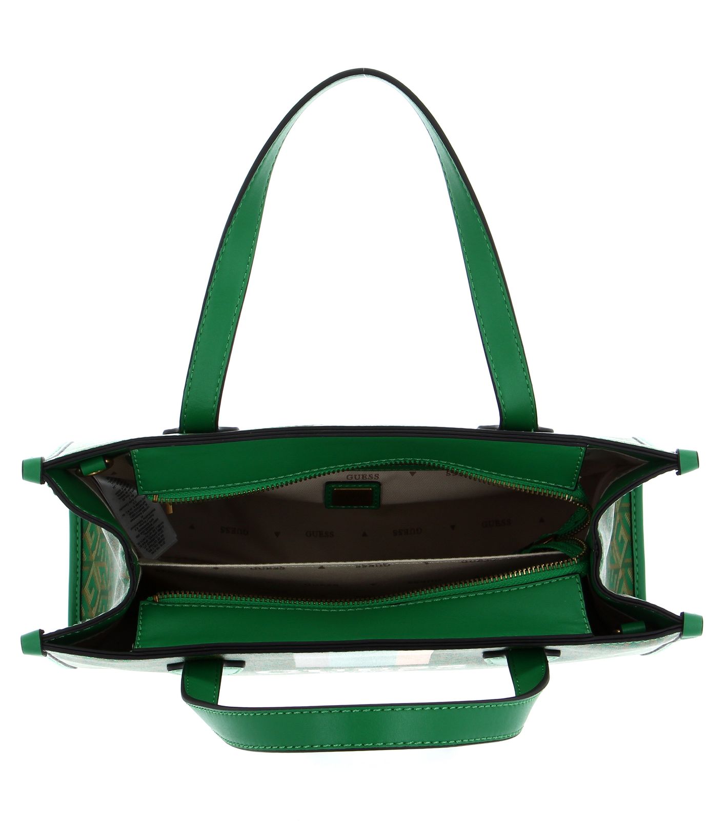 GUESS Silvana Two Compartment Tote Forest Logo | modeherz
