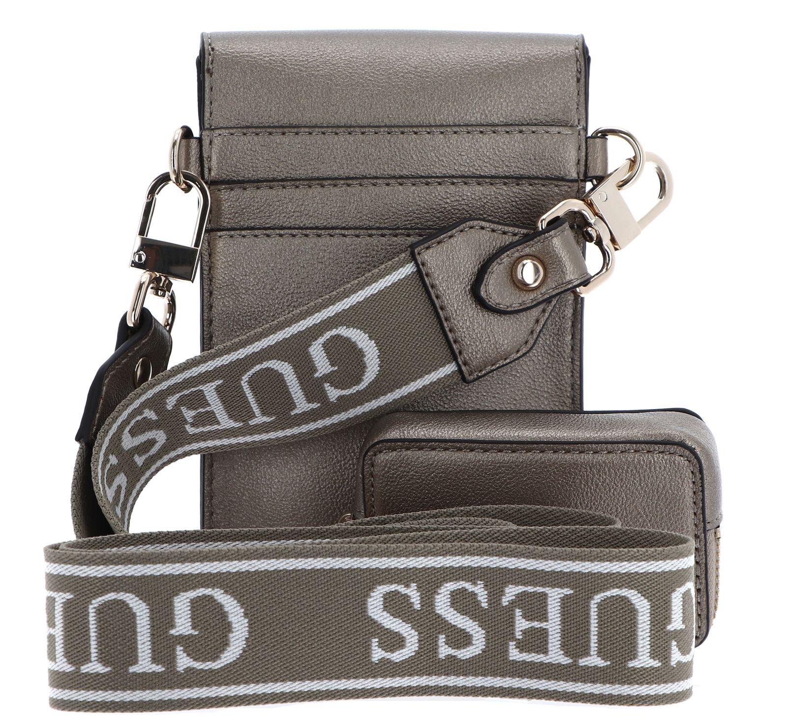GUESS Flap Chit Chat Phone Bag Pewter | Buy bags, purses & accessories ...