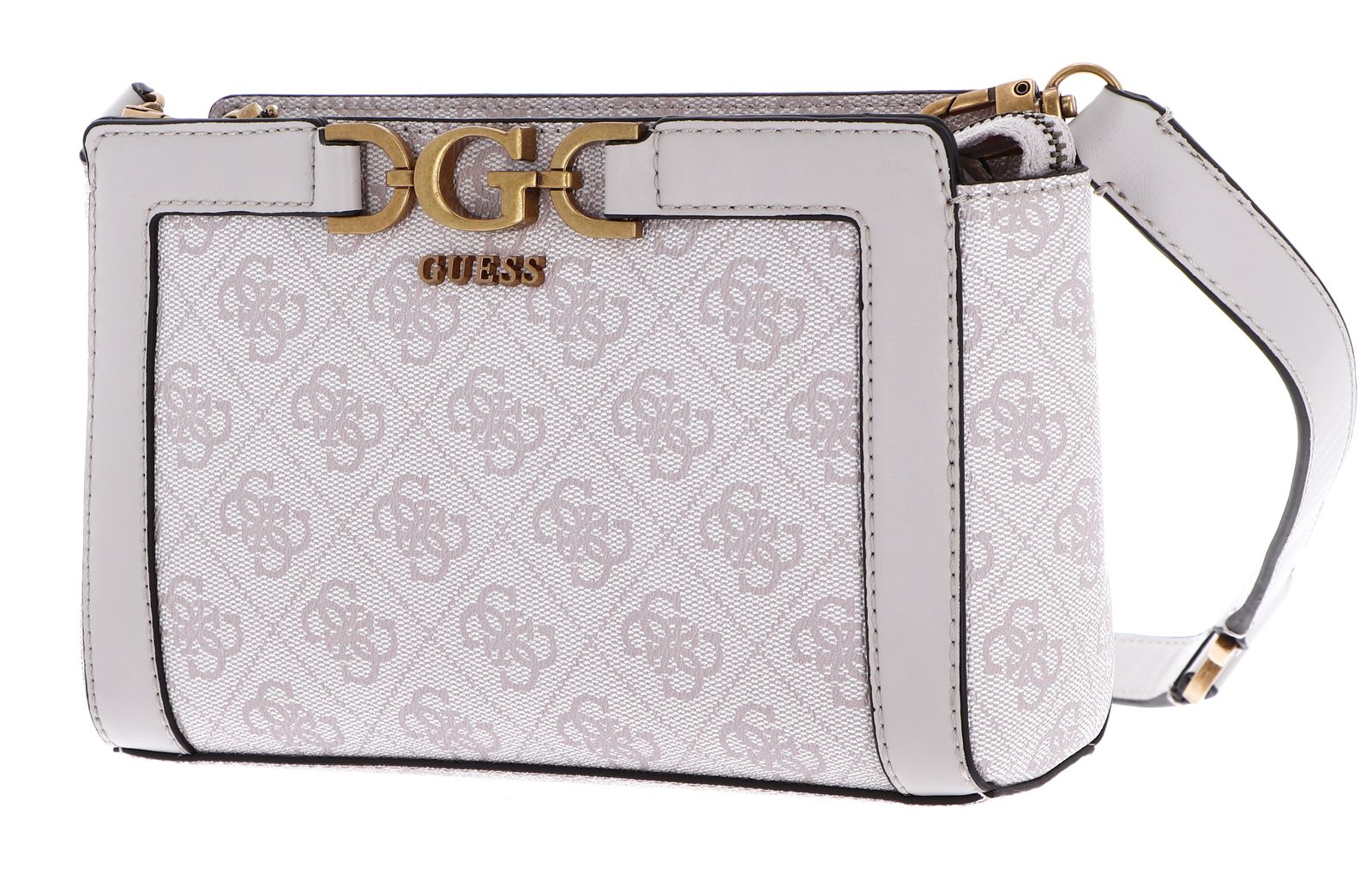 GUESS Schultertasche Dagan Mini Crossbody Top Zip Dove Logo | modeherz