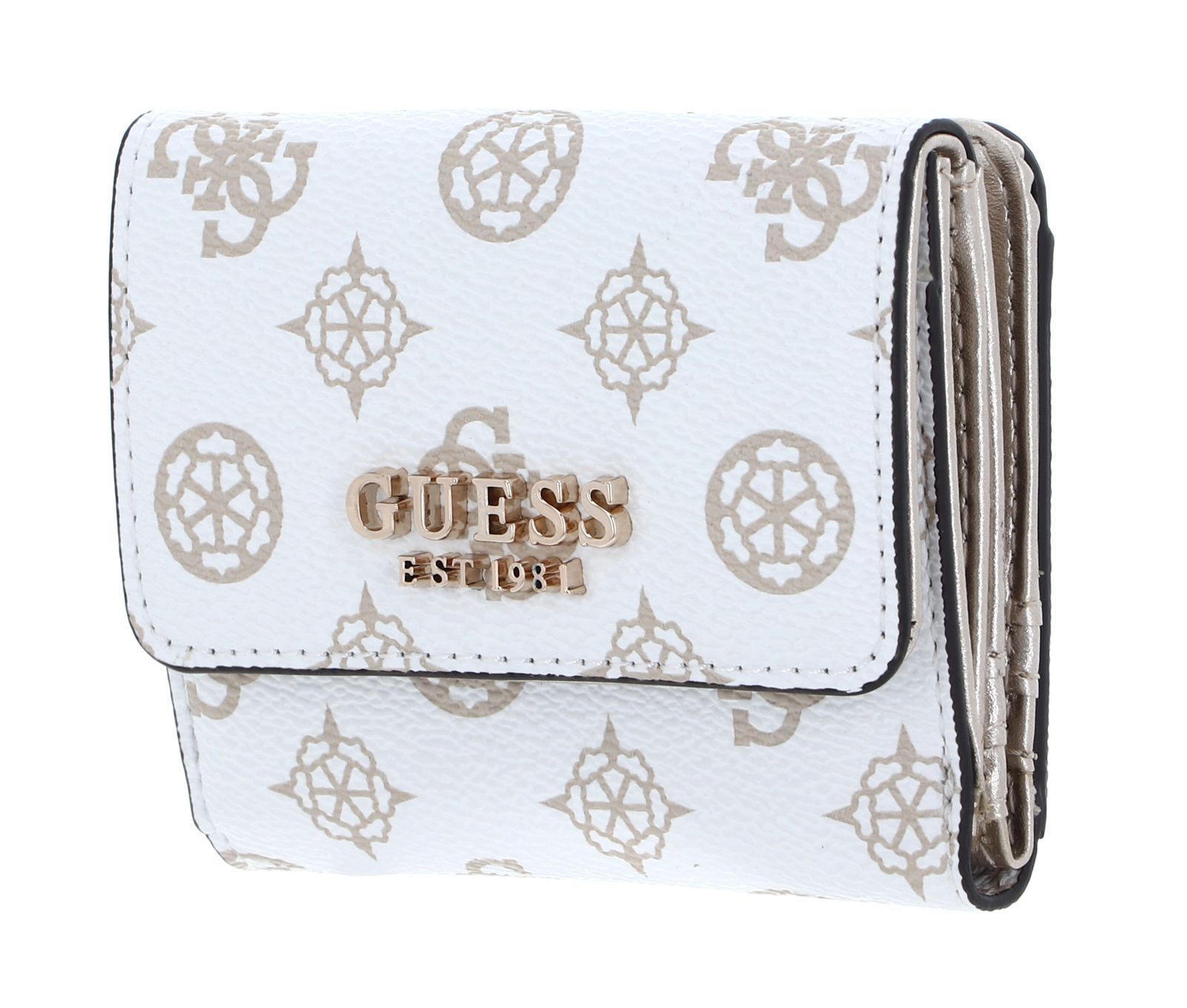 GUESS Geldbörse Laurel Card & Coin Purse White Logo | modeherz