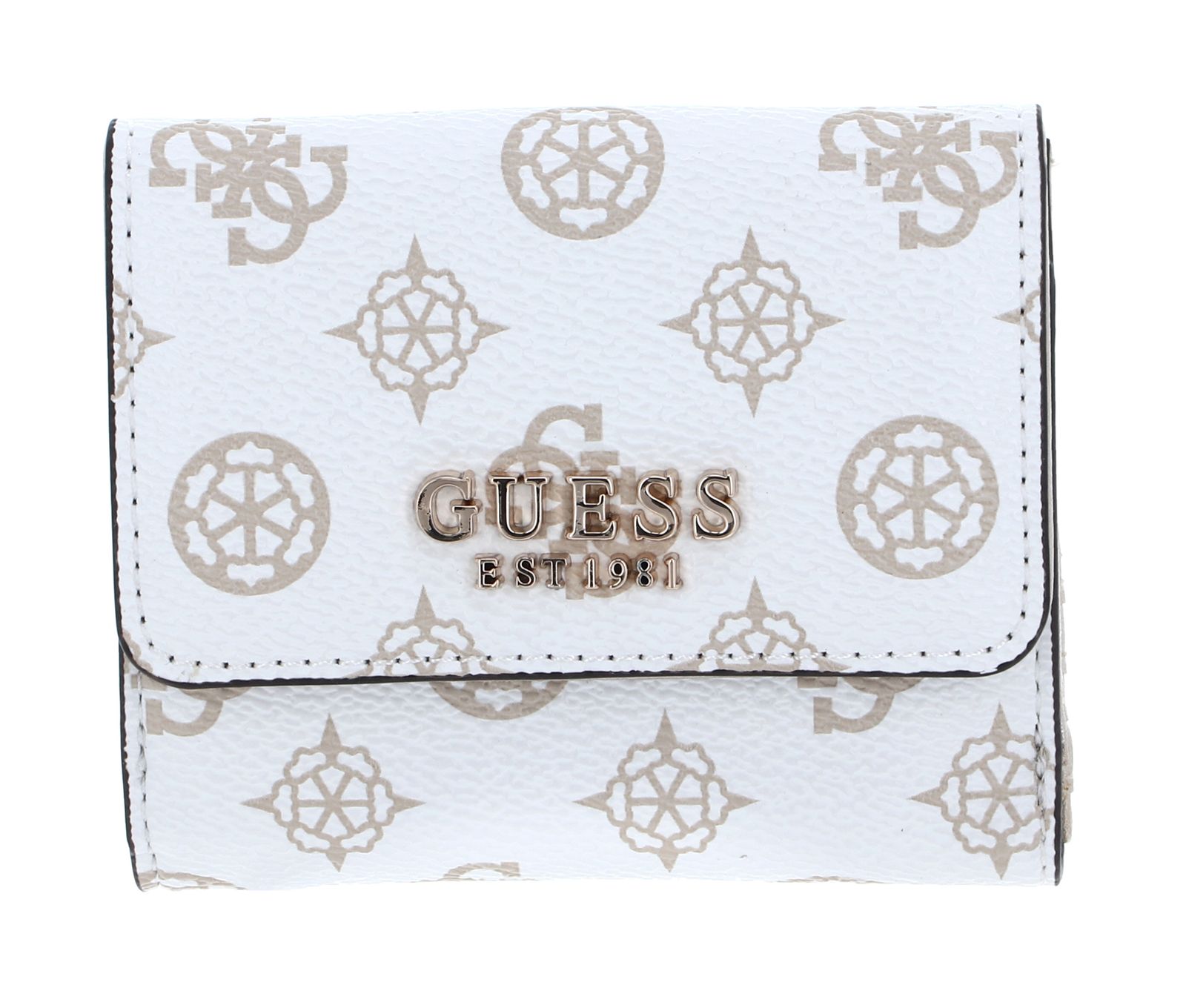 GUESS Geldbörse Laurel Card & Coin Purse White Logo | modeherz
