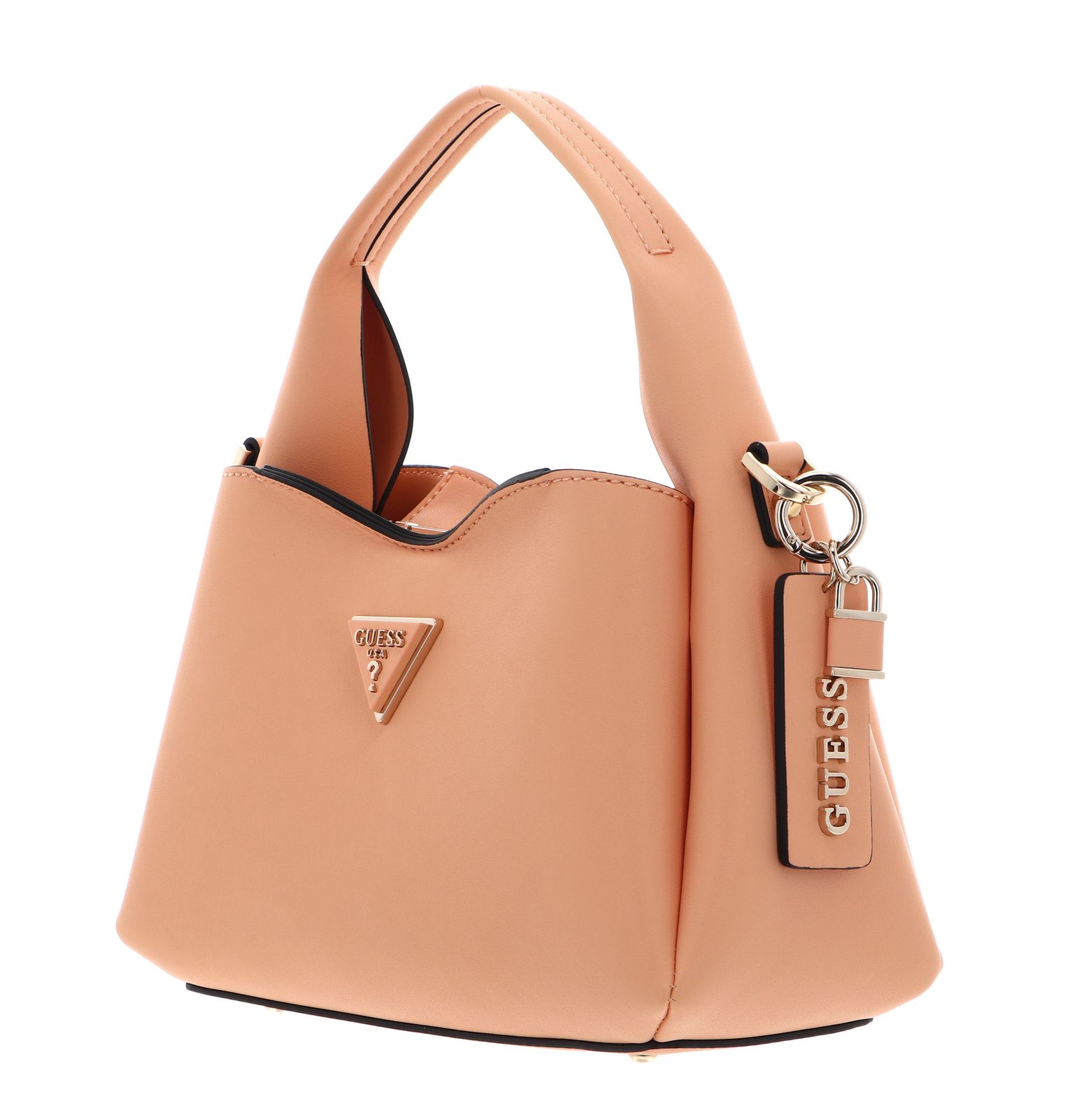 GUESS cross body bag Iwona Top Zip Crossbody Body Peach | Buy bags ...