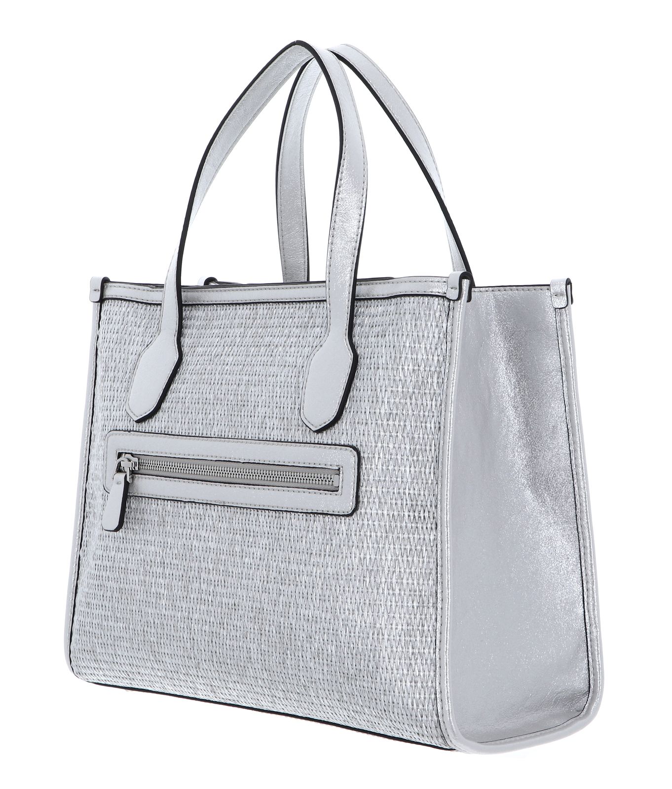 GUESS shoulder bag Silvana 2 Compartment Tote Silver | Buy bags, purses ...