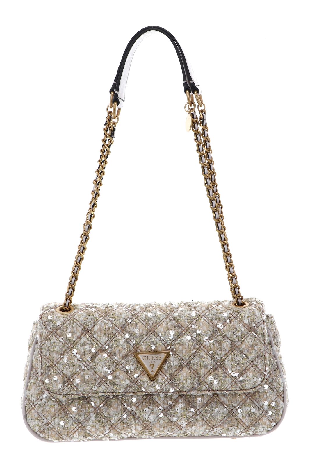 GUESS shoulder bag Giully Convertible Xbody Flap S Gold Multi | Buy ...