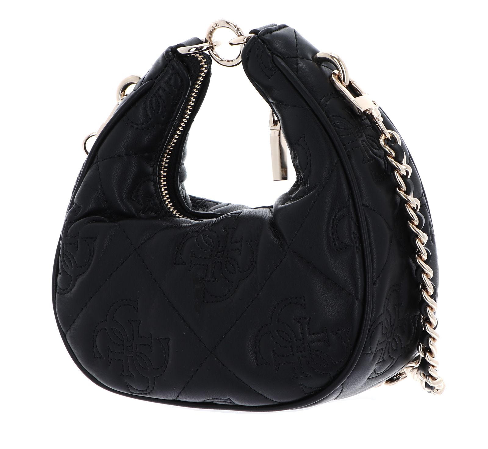GUESS cross body bag Marieke Mini Hobo Bag Black Logo | Buy bags ...