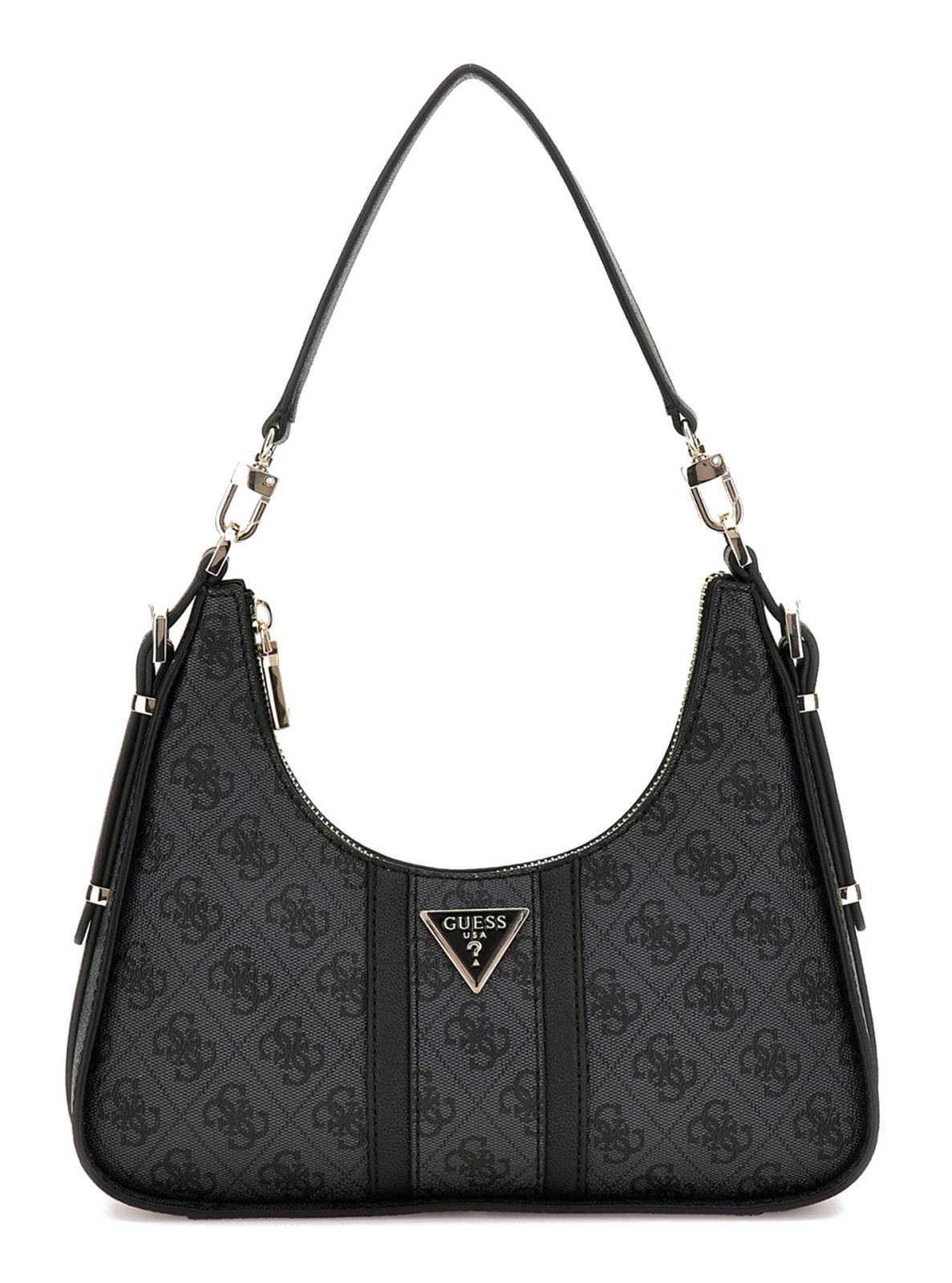 GUESS shoulder bag Noreen Top Zip Shoulder Bag Coal Logo | Buy bags ...