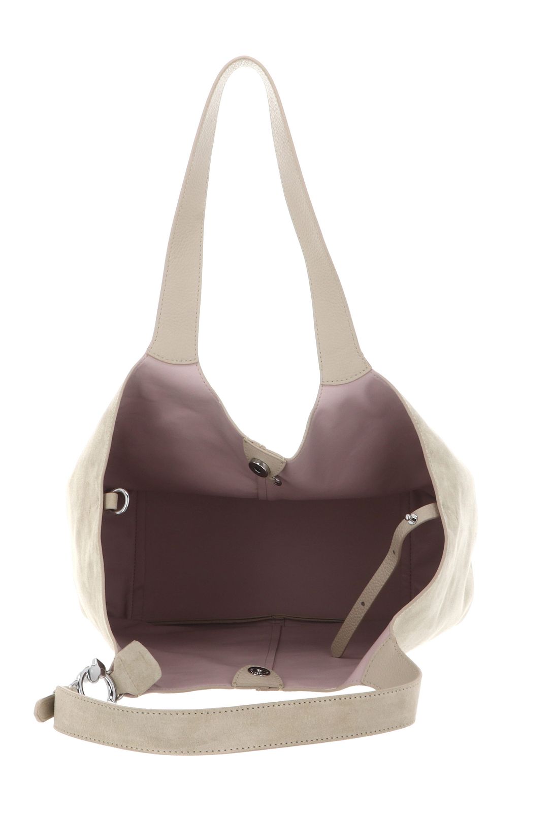 COCCINELLE C-Easy Handbag Suede Sandshell / Sandshell | Buy bags ...