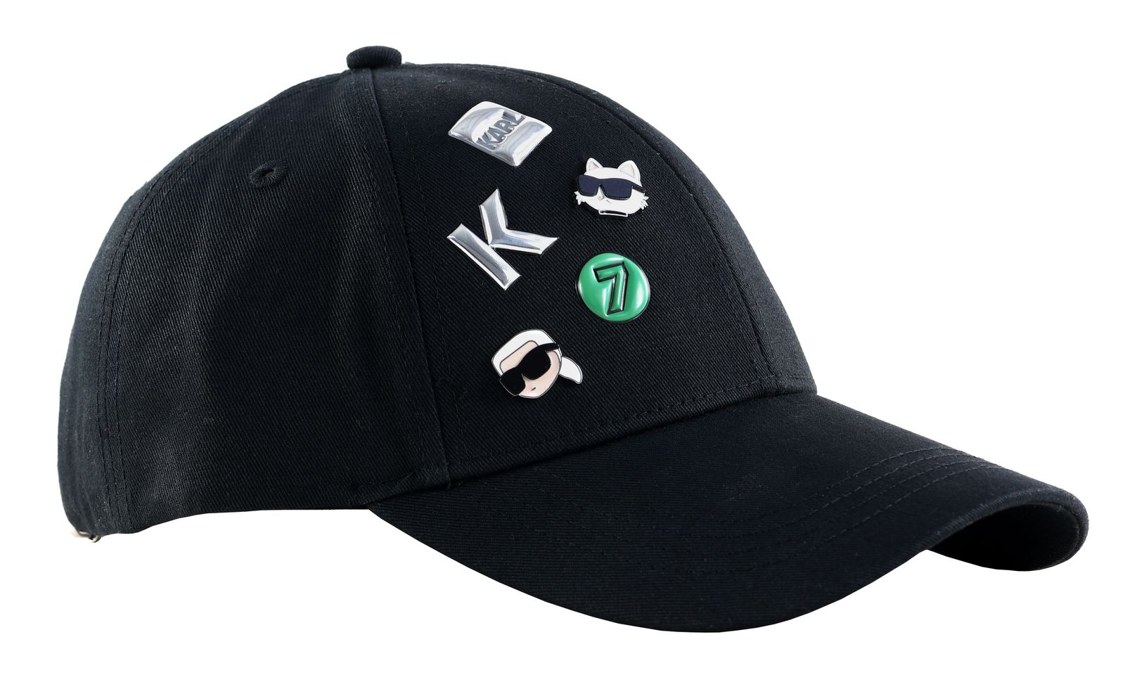 KARL LAGERFELD Cap Ikon Multi Pin Cap Black | modeherz
